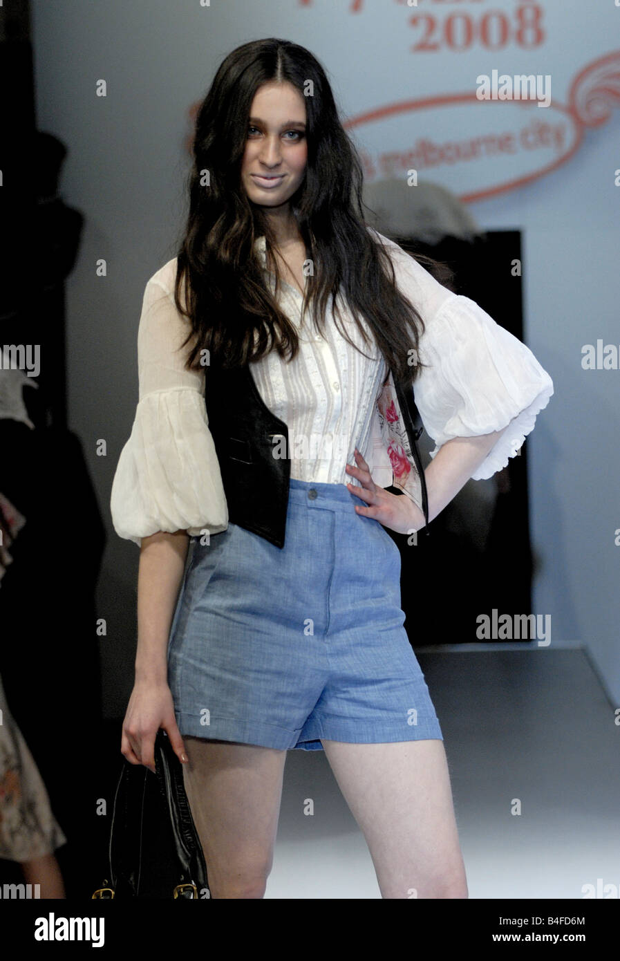 Female model at a fashion show Stock Photo - Alamy