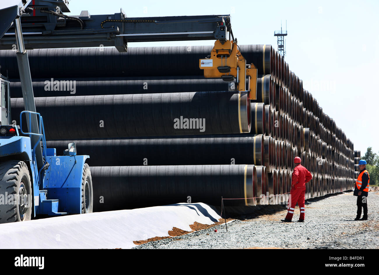DEU Germany Storage area for the tube of the North European Gas ...