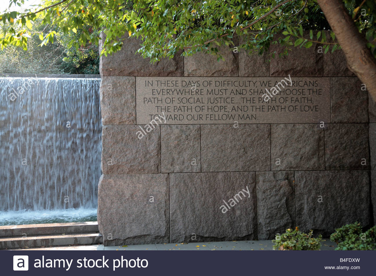 Franklin Delano Roosevelt Memorial Washington Waterfall High Resolution ...