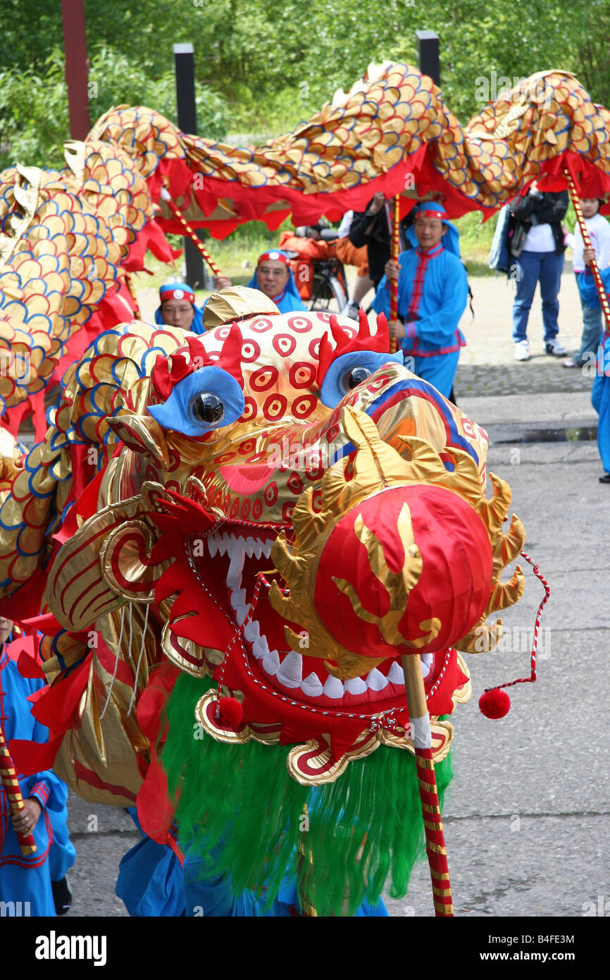Chinese Dragon Dance - Celebration of the Chinese New Year Stock Photo ...