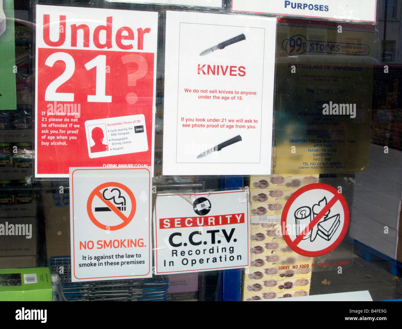 Anti knife crime sign hi-res stock photography and images - Alamy