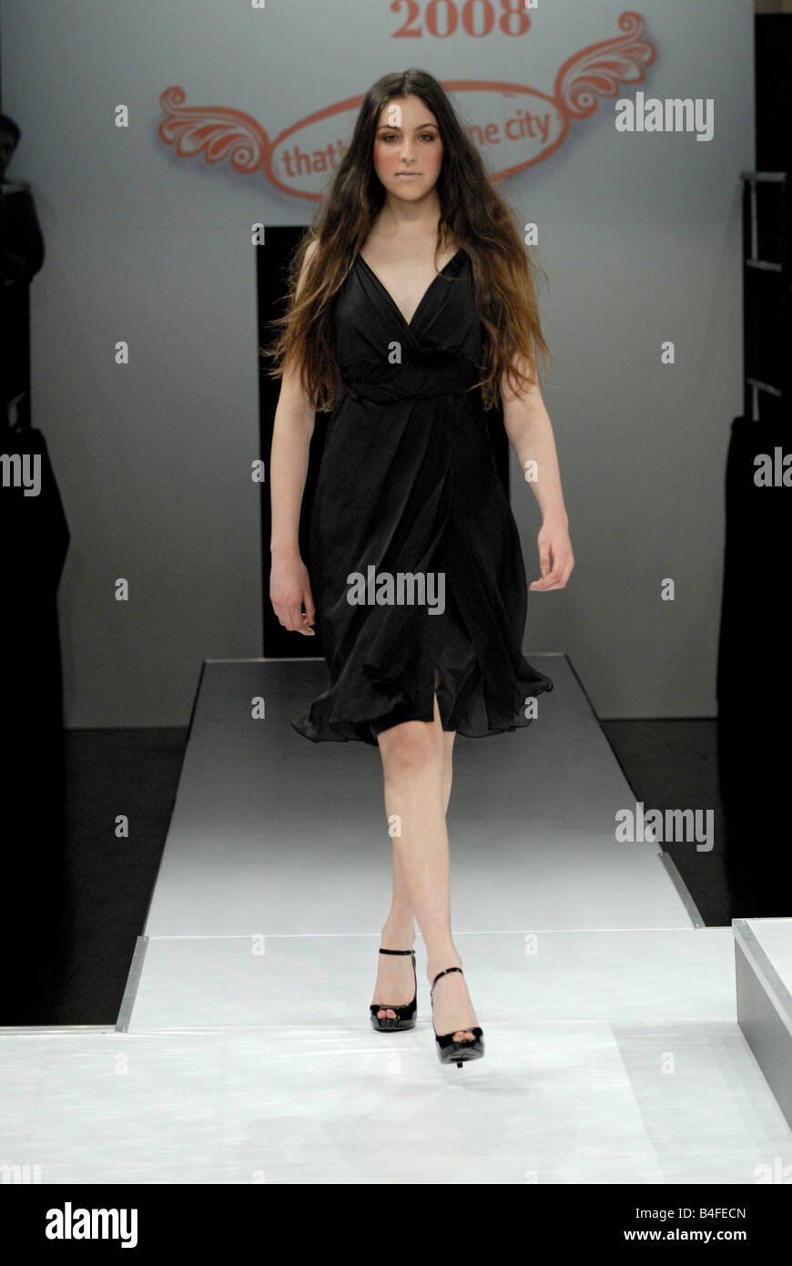 Female model at a fashion show Stock Photo - Alamy