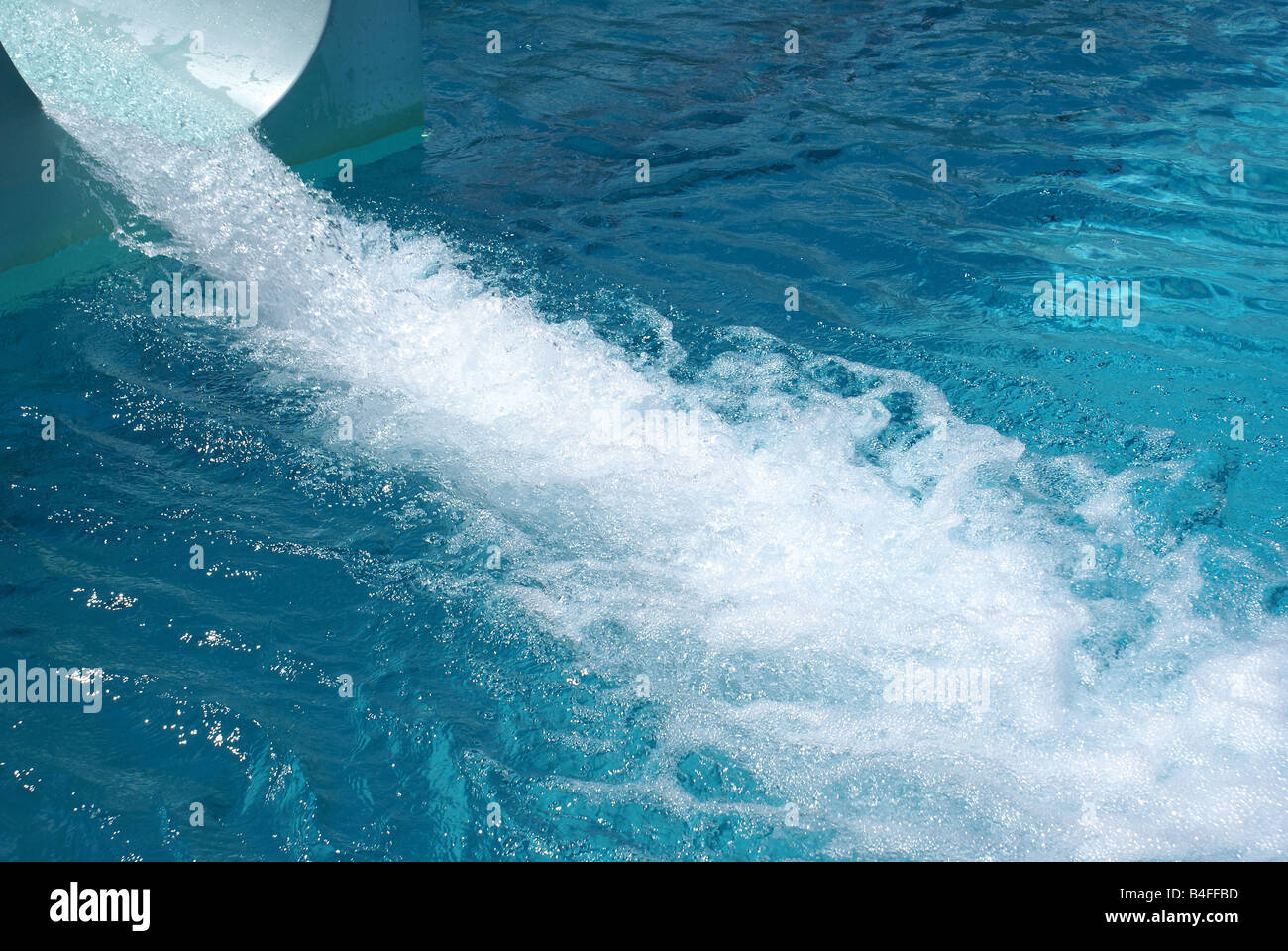 Water Rushing into Swimming Pool Stock Photo - Alamy