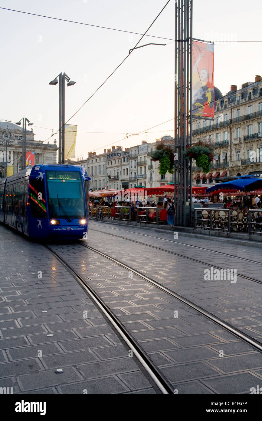 France herault montpellier tramway place hi-res stock photography and ...
