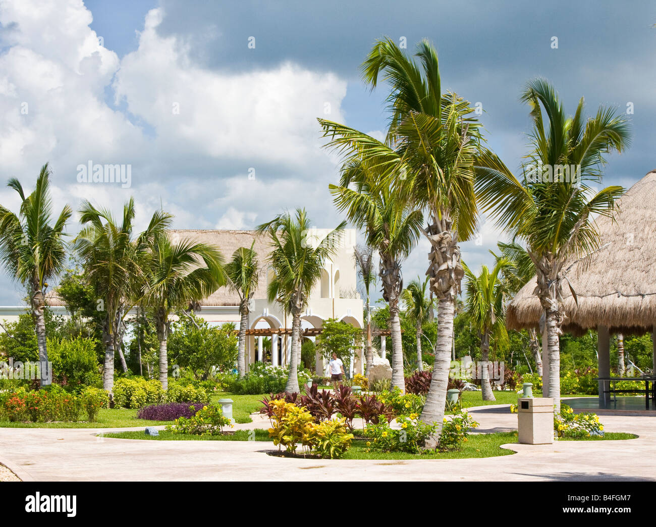 Luxury resort hotel on Mayan Riviera, Yucatan. Riviera Maya is famous ...