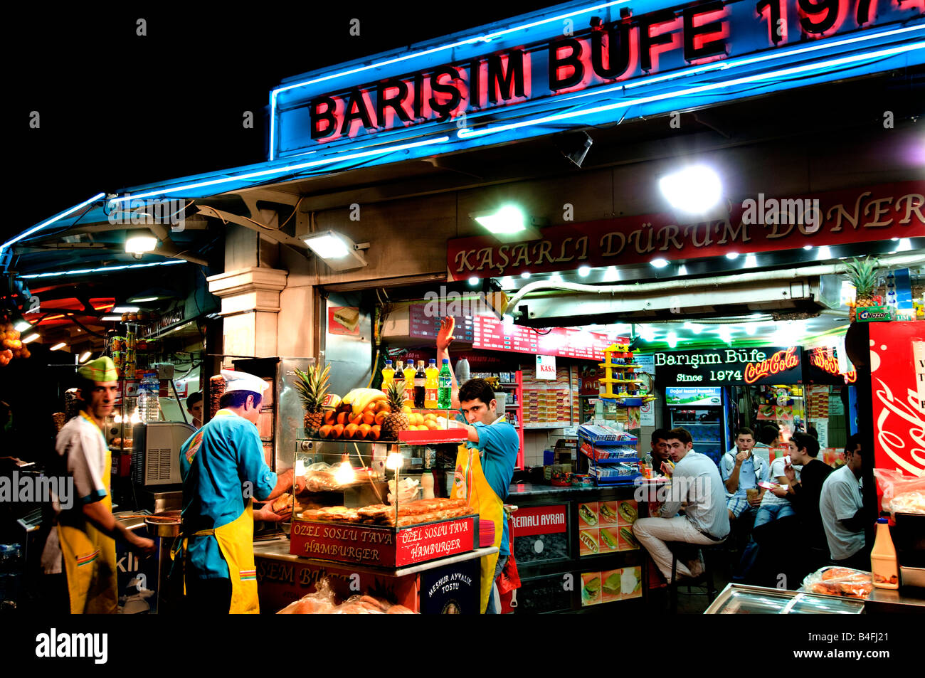 Taksim Square Istanbul Istiklal Caddesi Beyoglu shopping street quarter ...