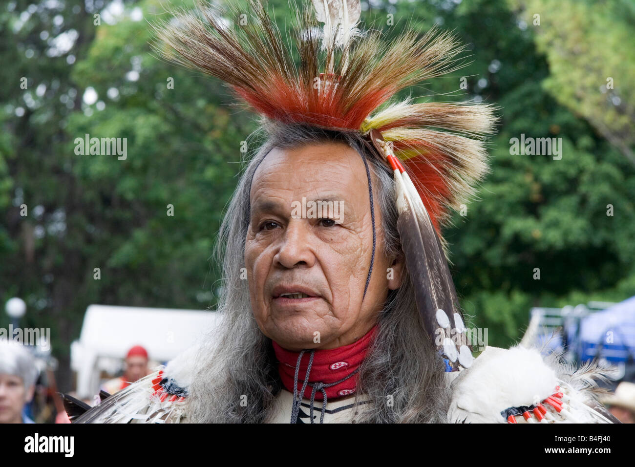 Native American Indian Man. The 14th Annual Harvest Pow Wow. Naperville ...