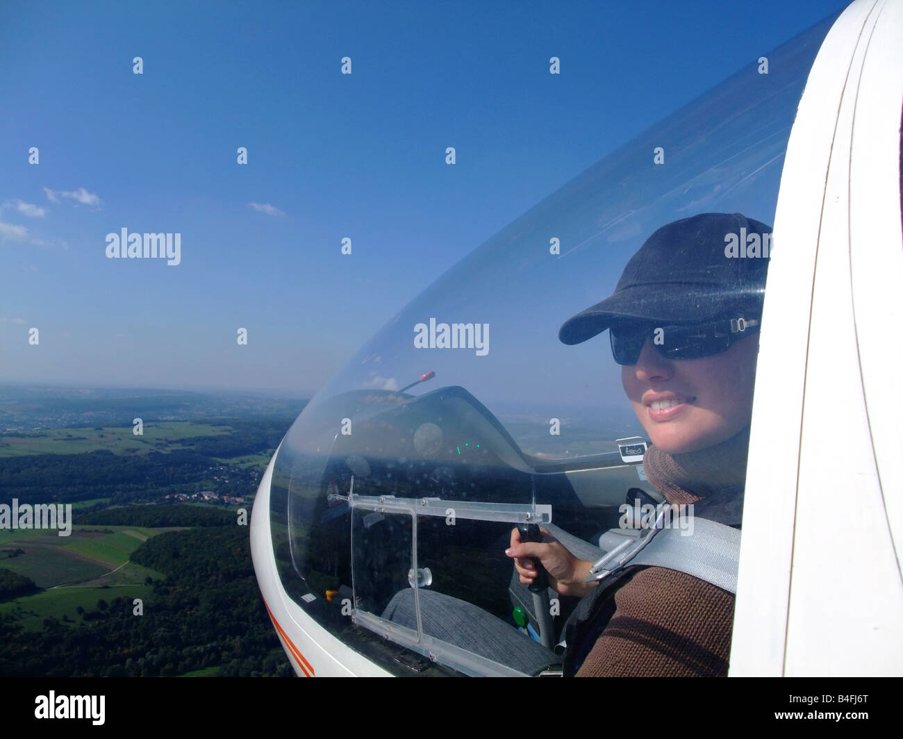 Woman cockpit pilot flight hi-res stock photography and images - Alamy