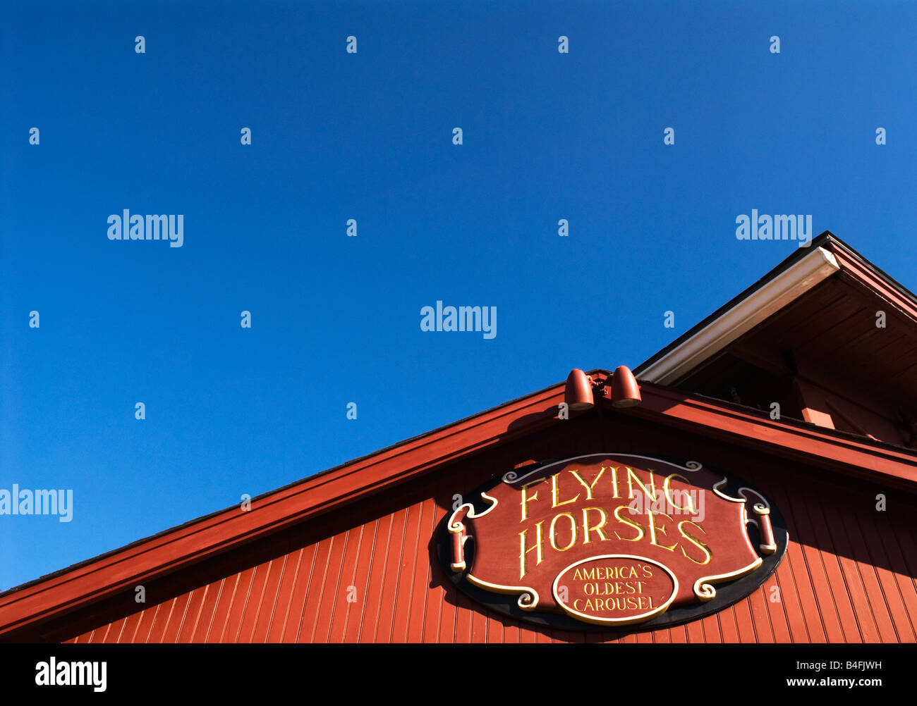 Flying horses carousel marthas vineyard hi-res stock photography and ...