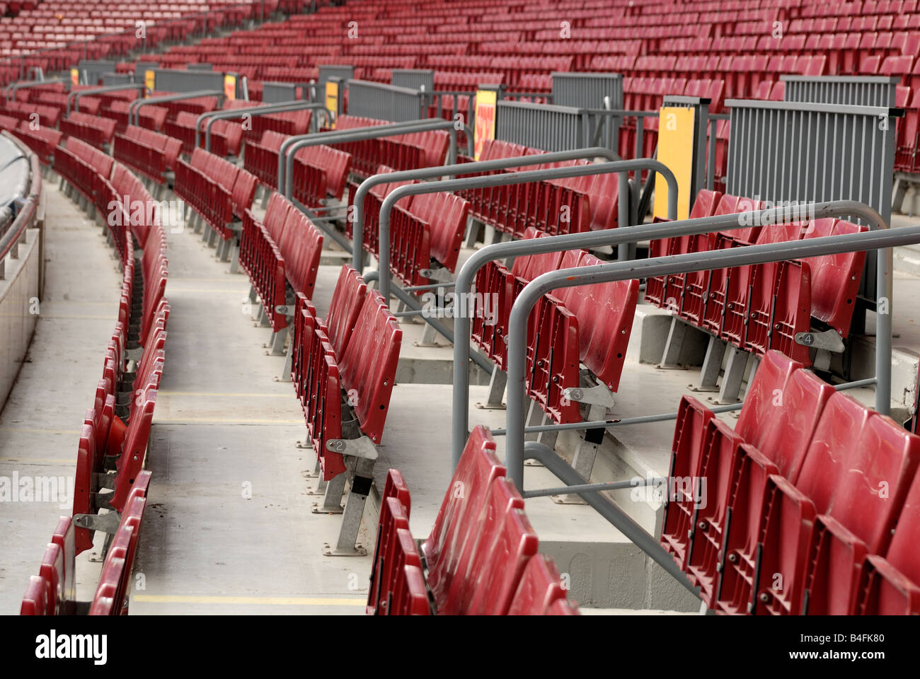 Empty seats at stadium Stock Photo - Alamy