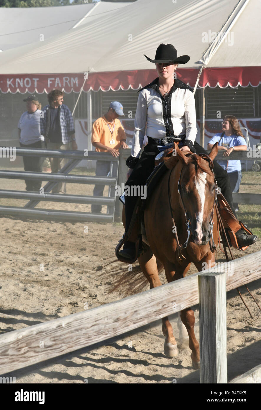 open horse show event at Woodstock Fair 2007 Connecticut USA Stock ...