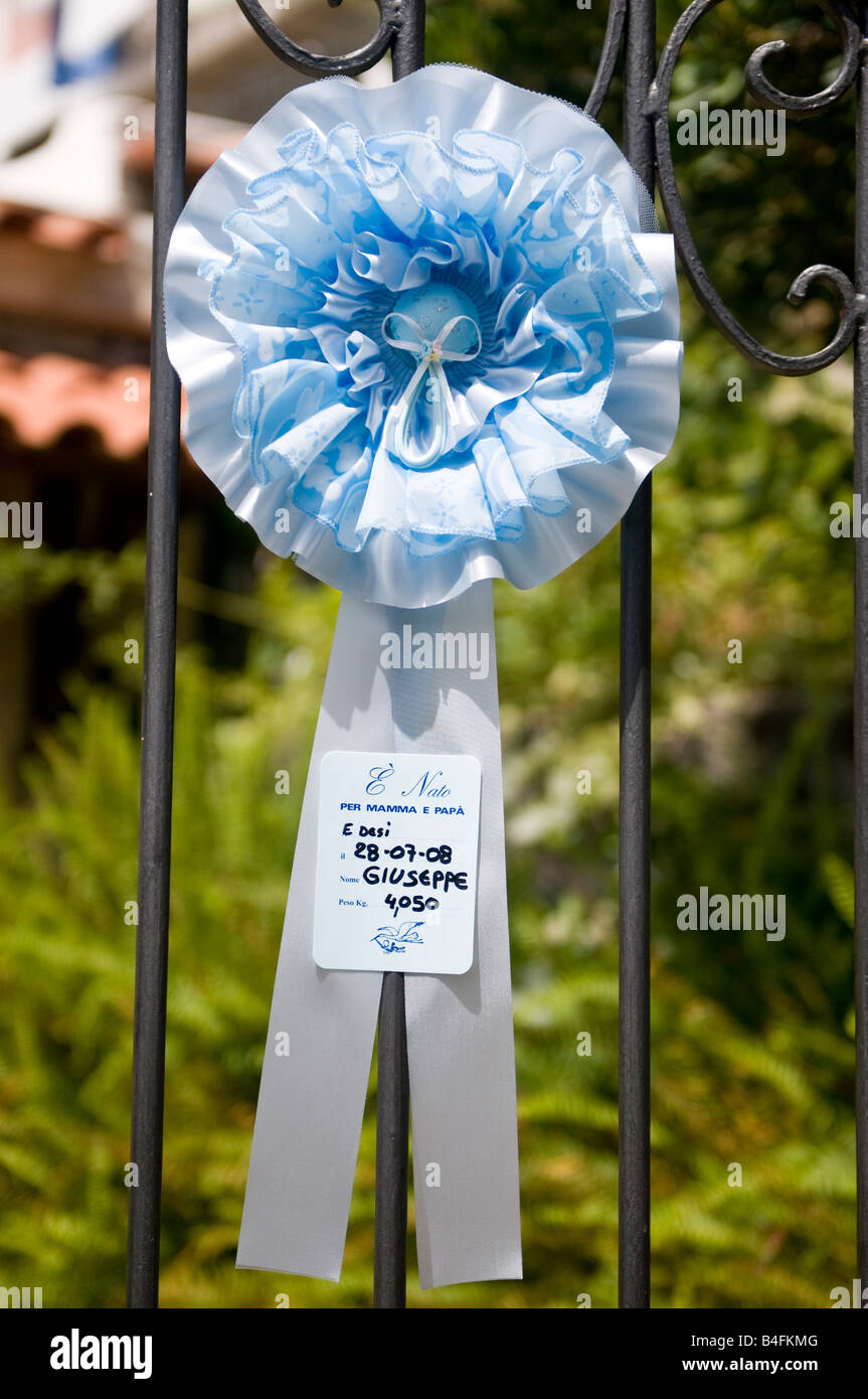Welcoming a new baby Italian style Stock Photo - Alamy