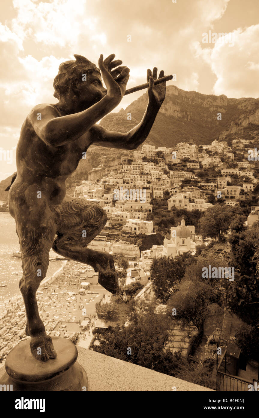 Amalfi coast positano statue hi-res stock photography and images - Alamy