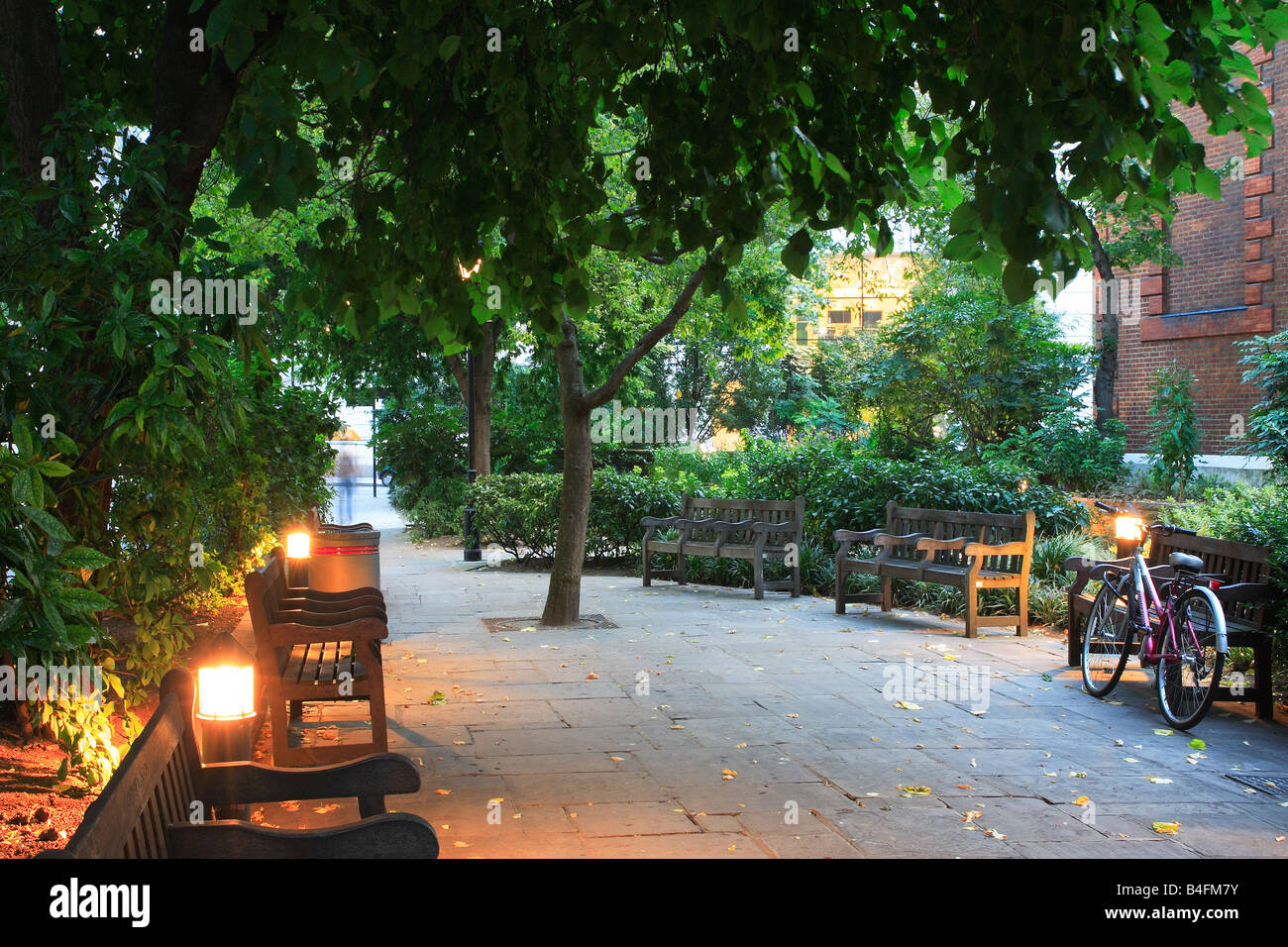 Noble street by night The City of London England UK Stock Photo - Alamy
