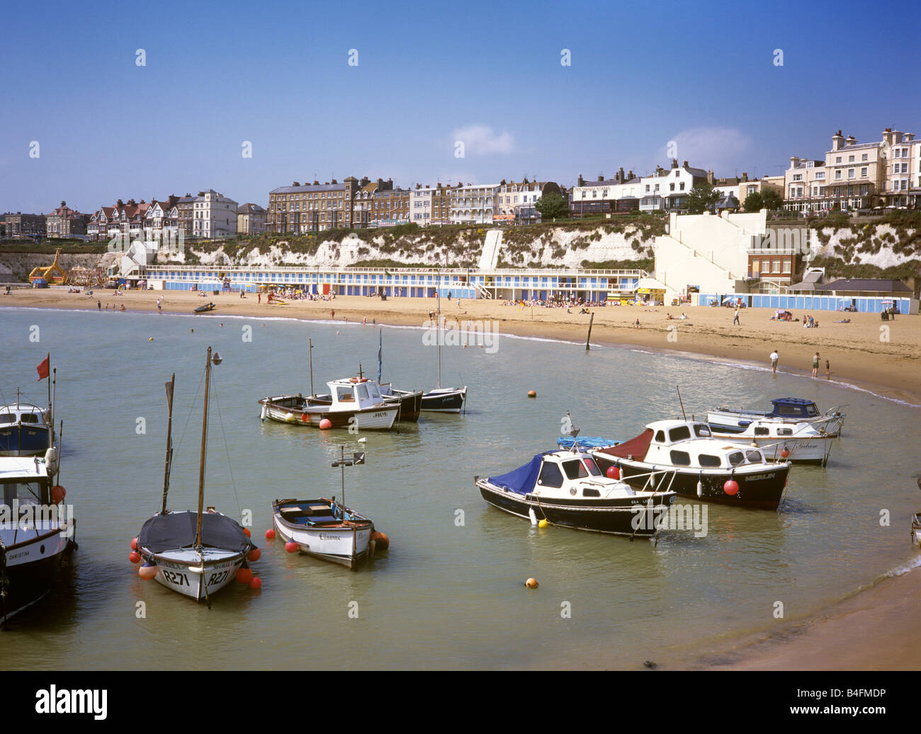 UK England Kent Broadstairs Viking Bay Stock Photo - Alamy
