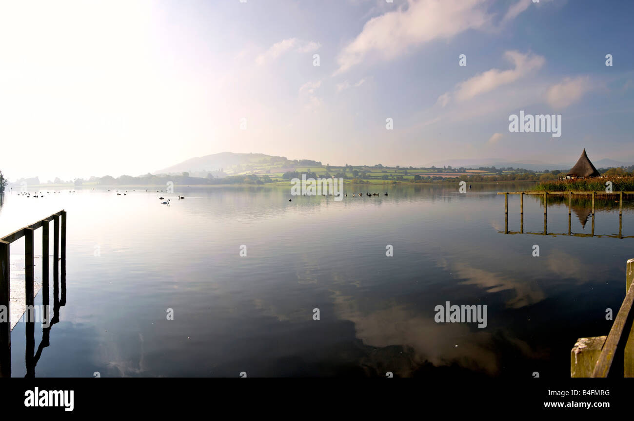 llangorse lake llangors powys brecon beacons national park wales uk ...