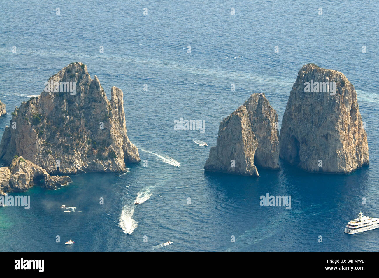 Landscape of the Faraglioni, Capri Stock Photo - Alamy
