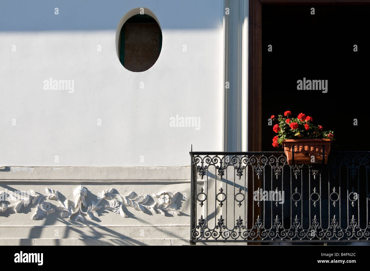 Urban balcony in abstract Stock Photo - Alamy