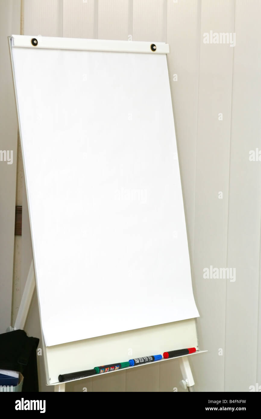 Empty flip chart in hi-res stock photography and images - Alamy