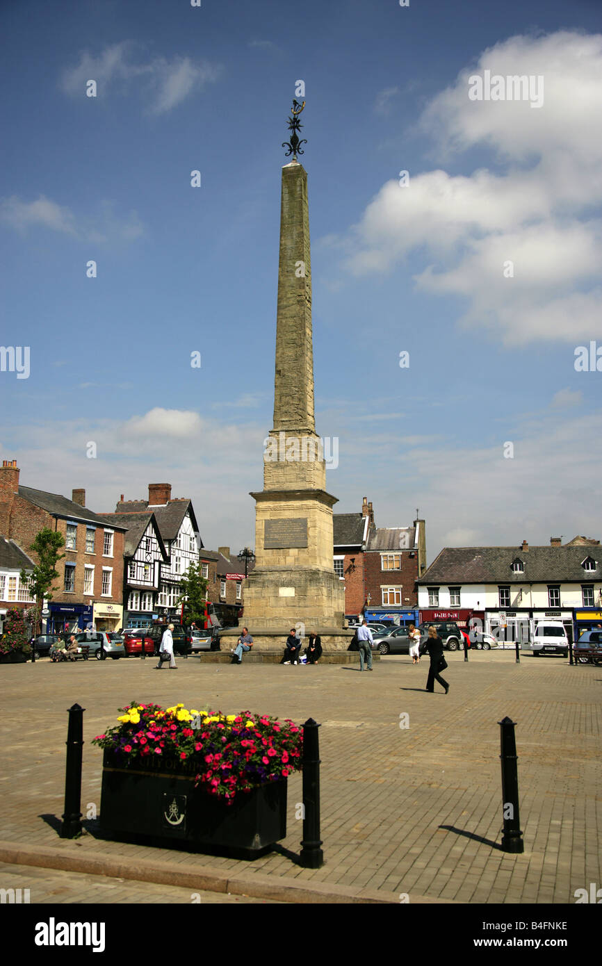 City of Ripon, England. Ripon Market Square with the early 18th century ...