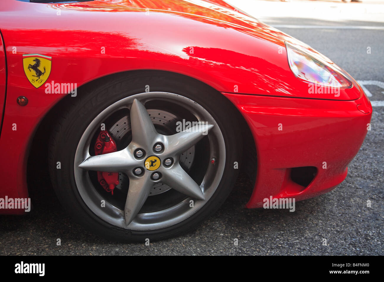 Red ferrari wheel hi-res stock photography and images - Alamy
