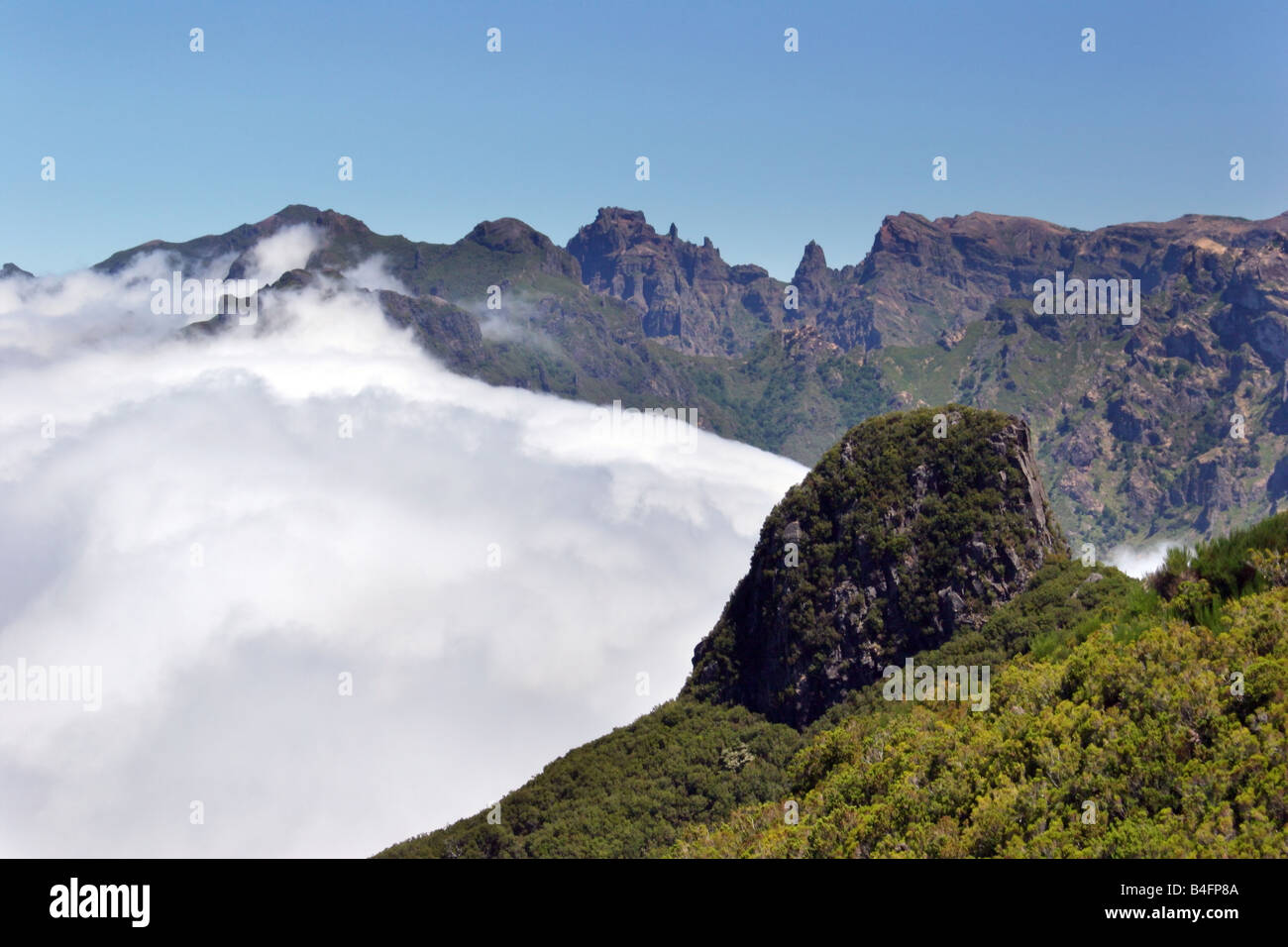Pinaculo the sugar loaf mountain of Madeira Stock Photo - Alamy