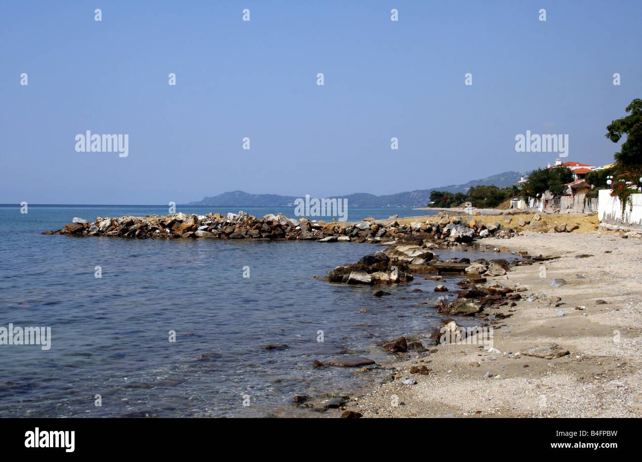 NEA SKIONI BEACH (NORTH). KASSANDRA PENINSULA. HALKIDIKI GREECE Stock ...