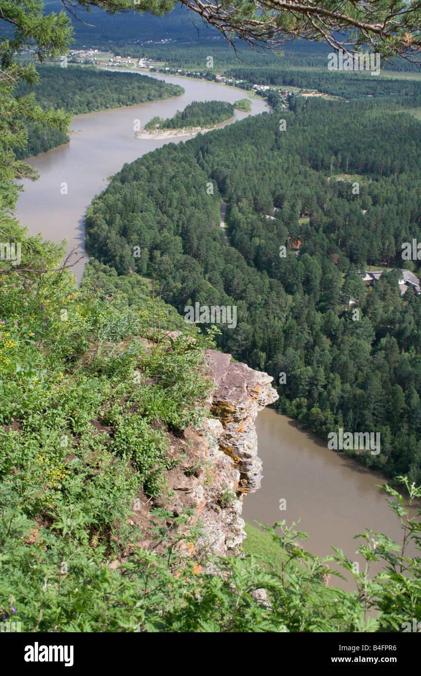 River view from high riverbank Stock Photo - Alamy