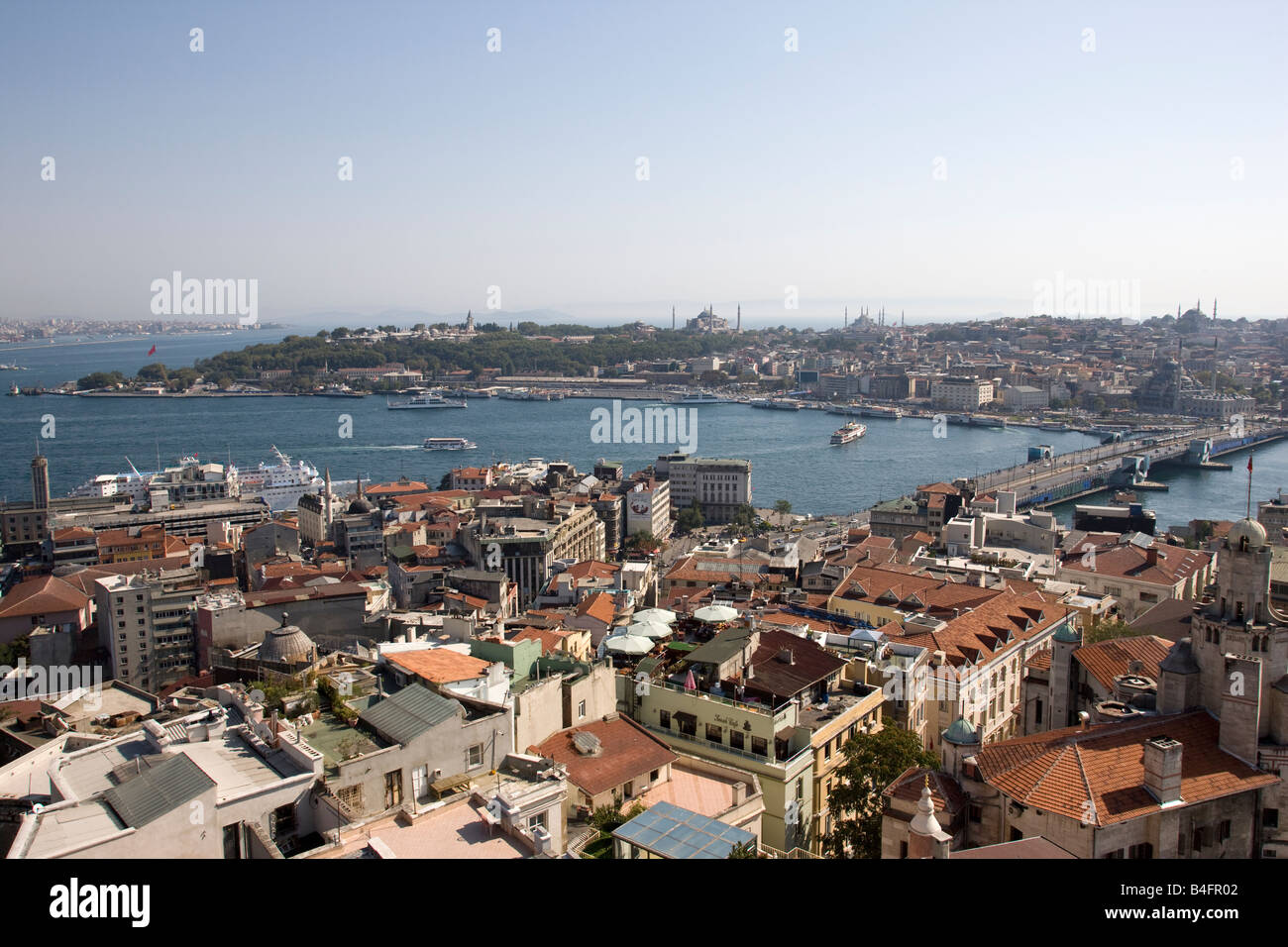 View from Galata Tower Beyoglu Istanbul Stock Photo - Alamy
