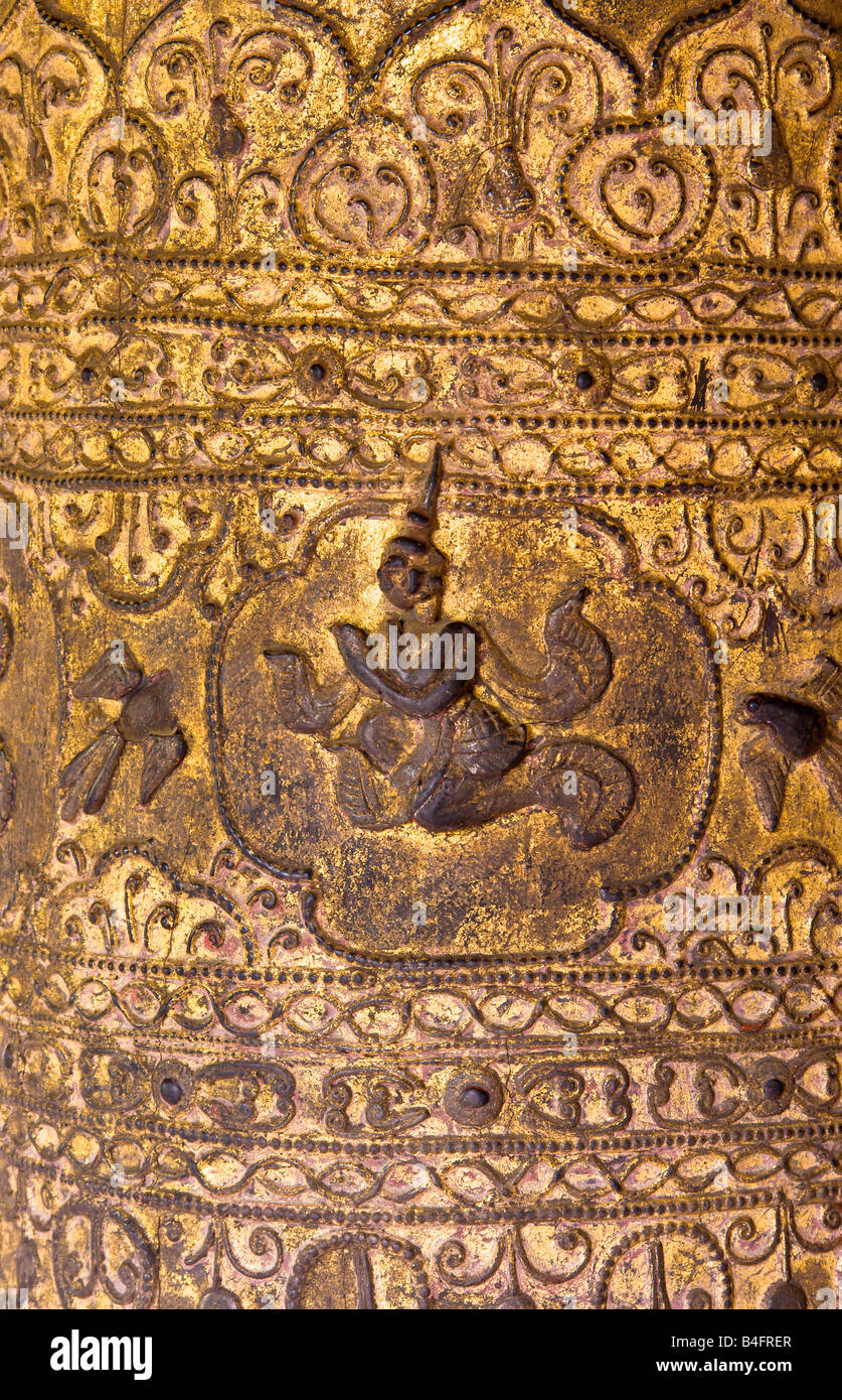 Patterned Bell (Detail), Shwenandaw Kyaung (Golden Palace Monastery ...