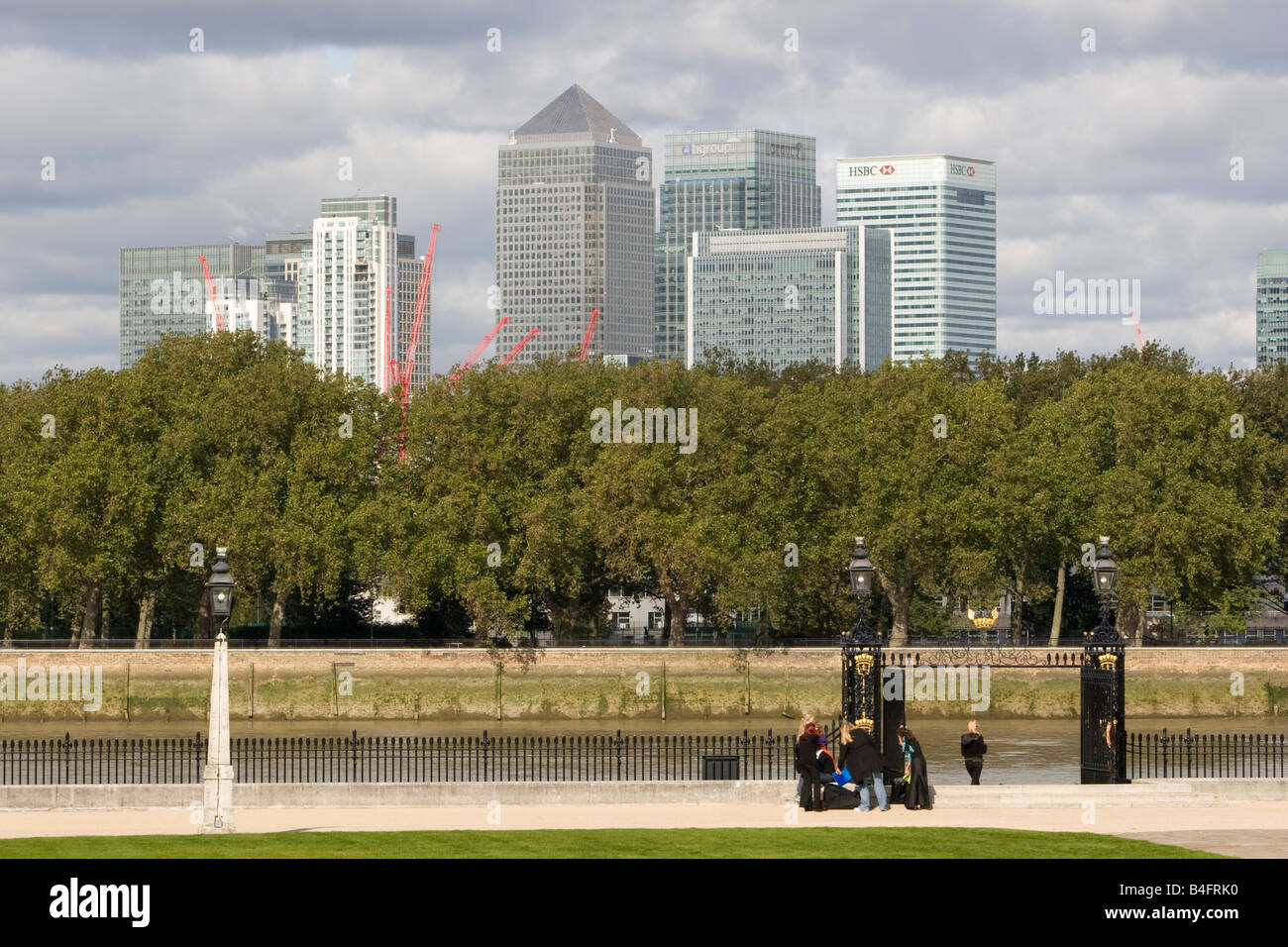 Canary wharf is a large business development in london hi-res stock ...