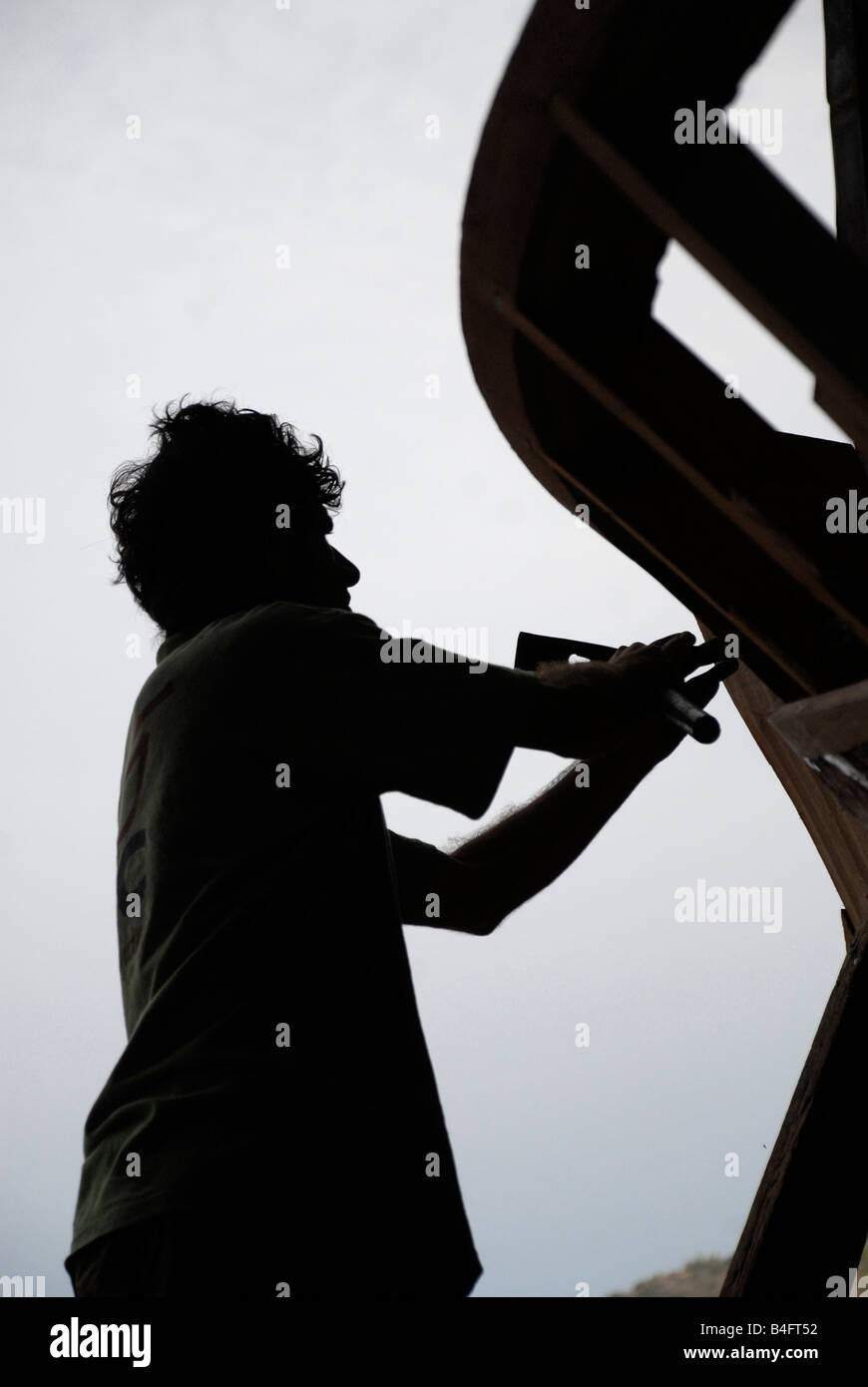 Carpenter silhouette hi-res stock photography and images - Alamy