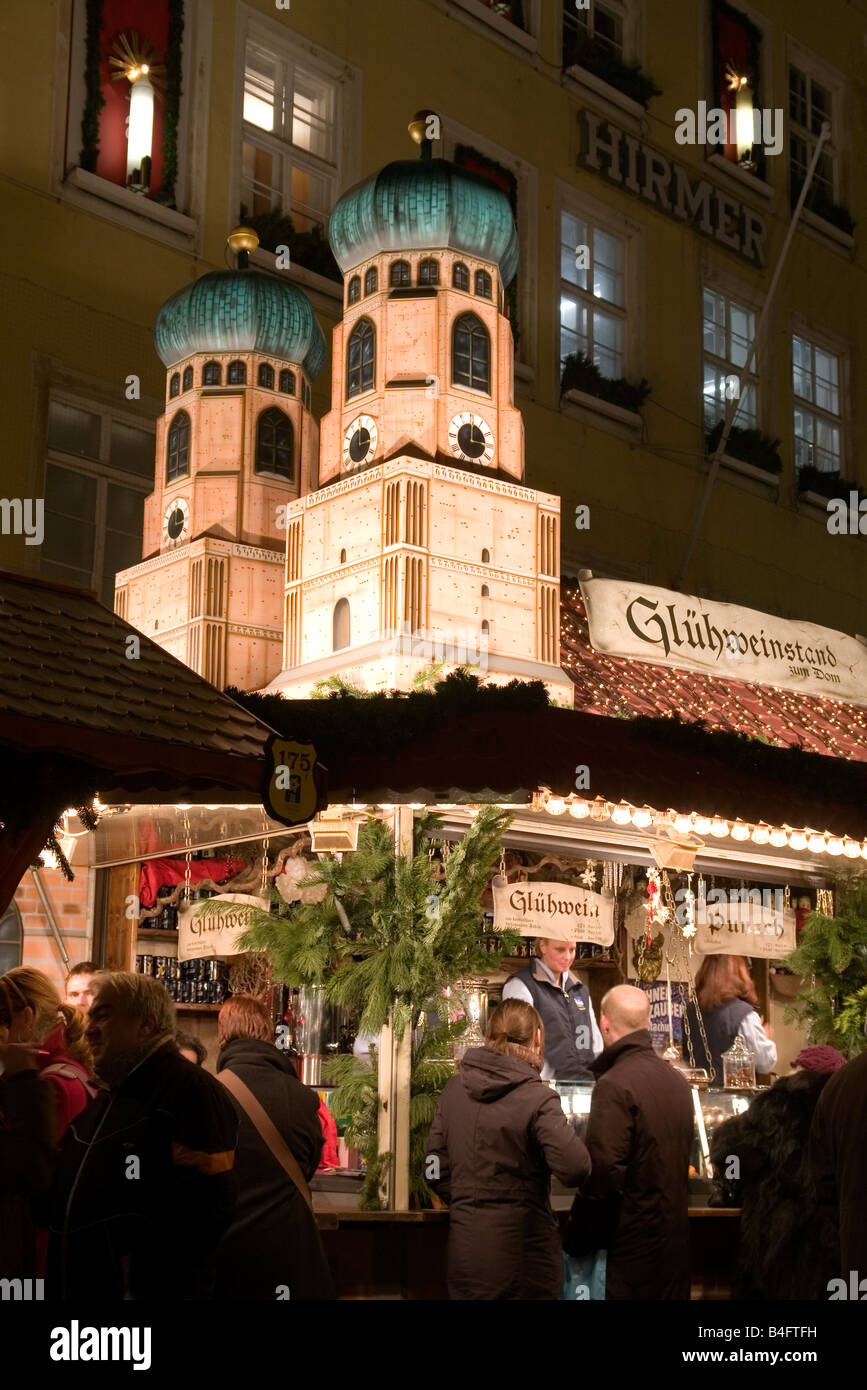 EU DE Germany Bavaria Munich Glühweinstand glogg stall NO MR No third ...