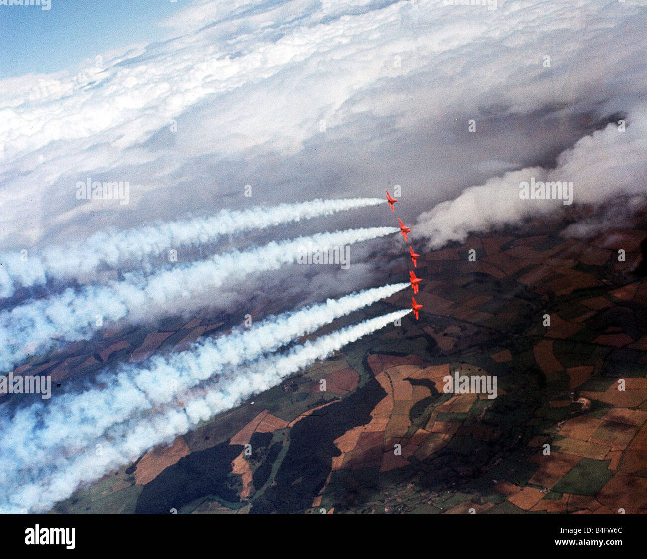 Aircraft HS Gnat RAF Red Arrows August 1967 Ray Hanna leader of the RAF ...