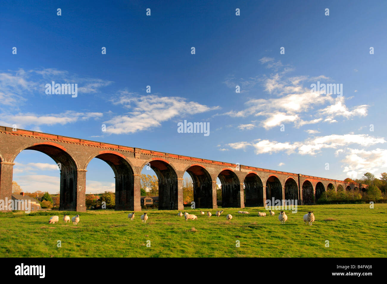 Landscape of Harringworth Railway Viaduct Welland Valley ...
