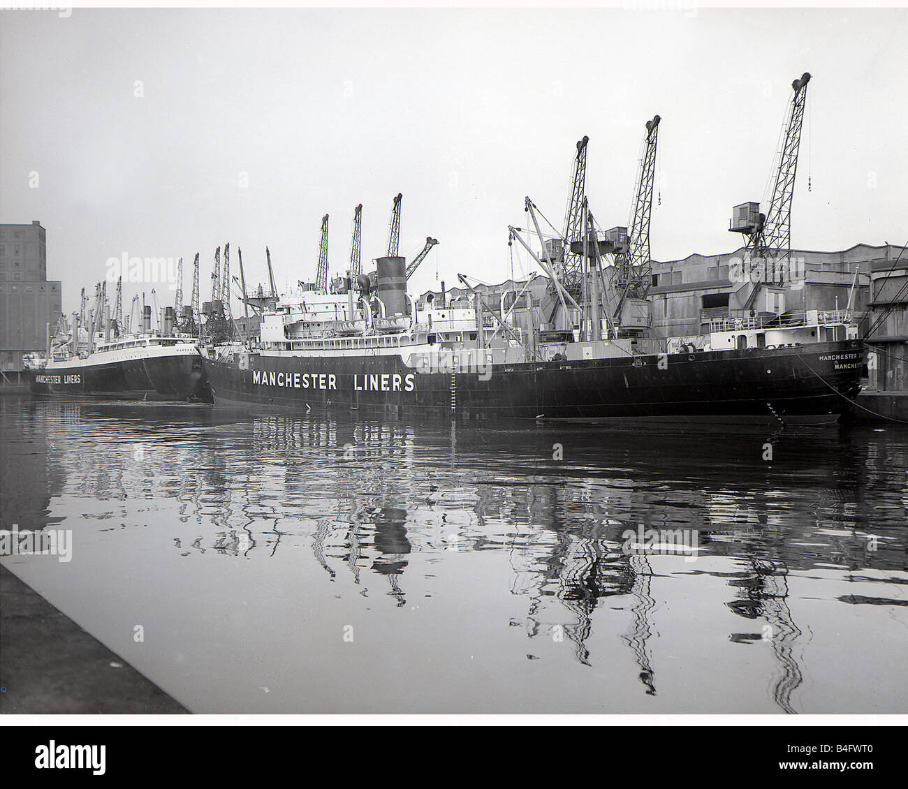 Manchester Liner ships in the docks at Manchester Ship canal June 1967 ...
