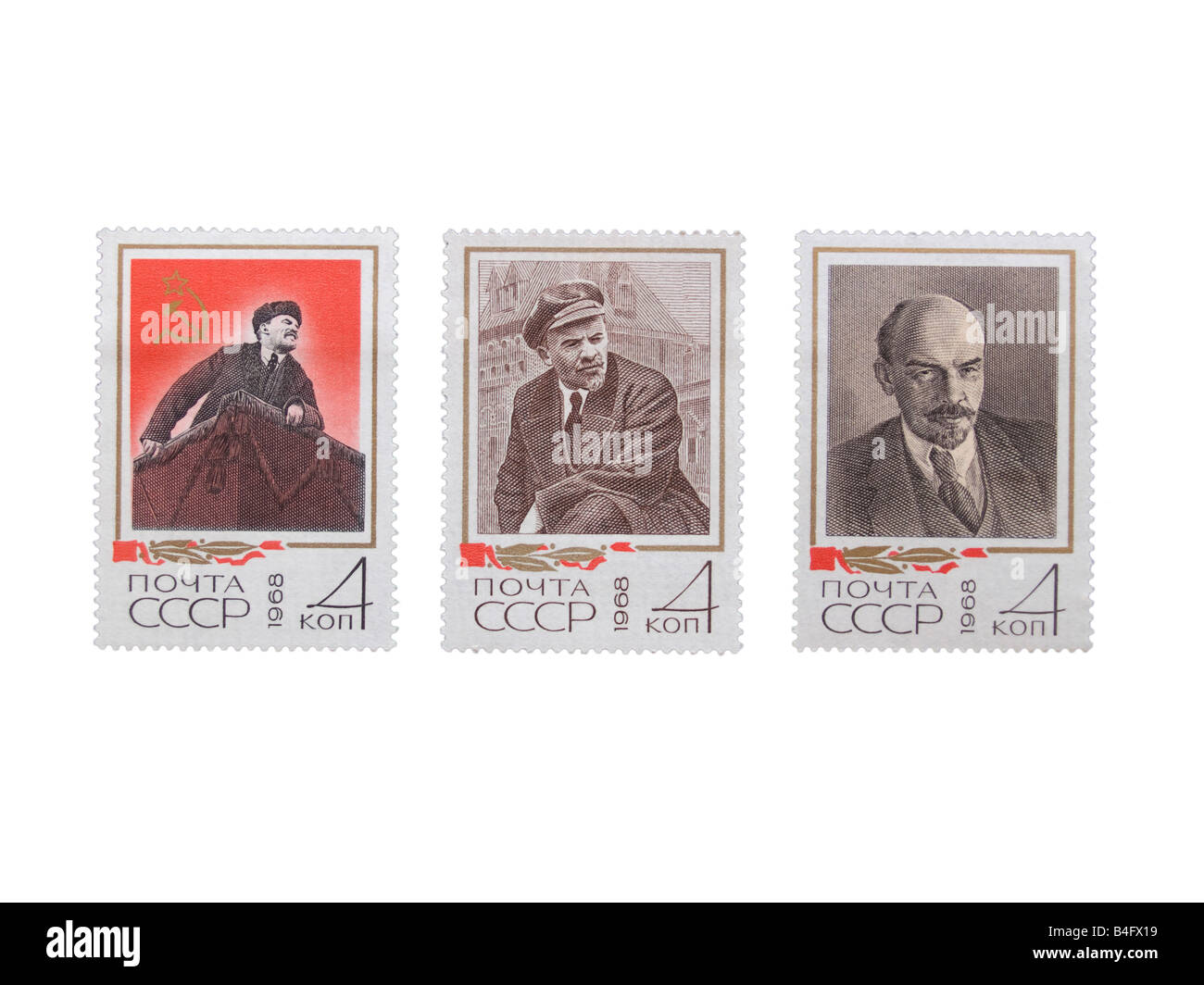 Russian postage stamps Cut Out Stock Images & Pictures - Alamy