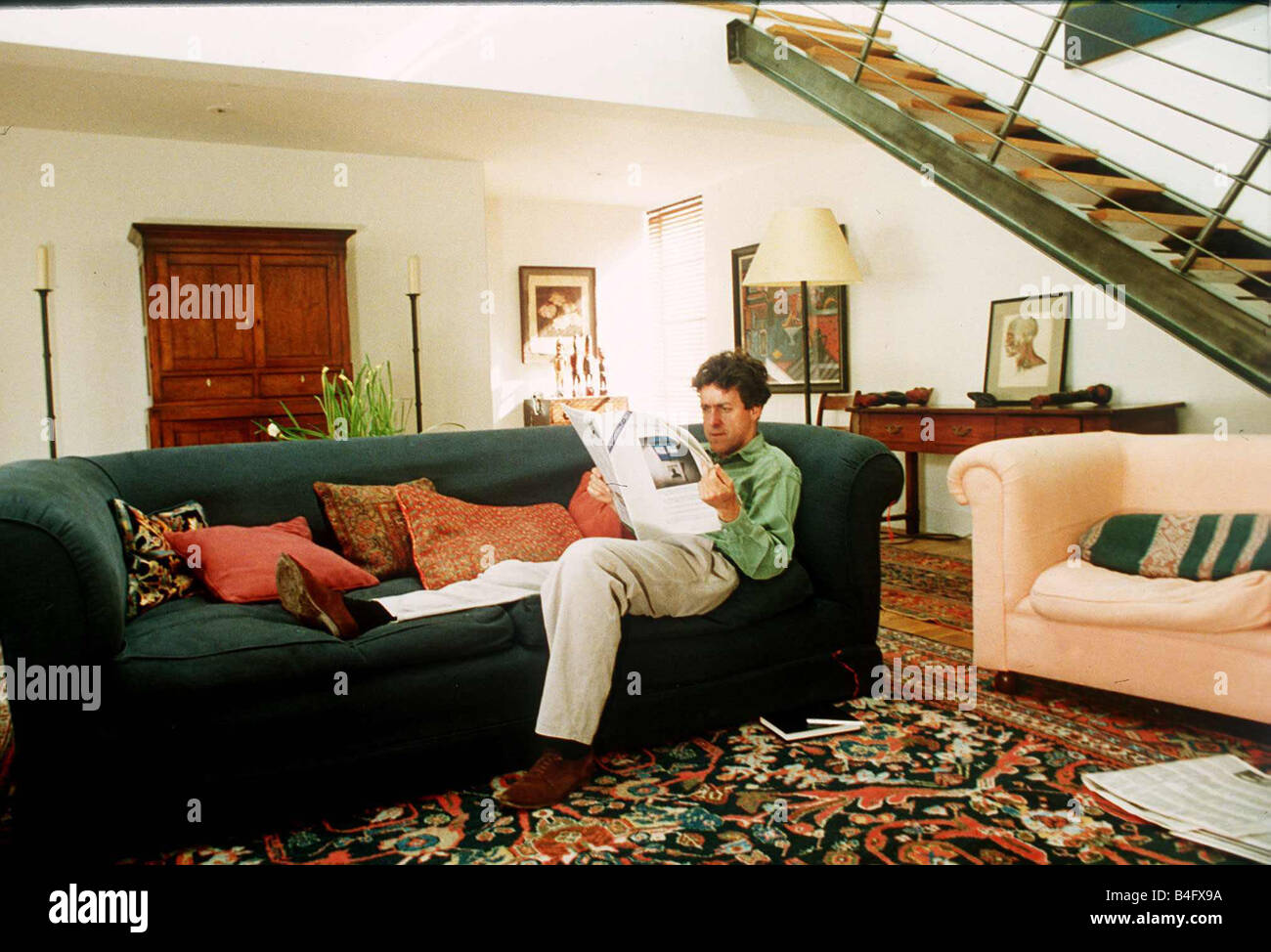 Griff Rhyss Jones comedian Actor relaxing at his home dbase msi ...