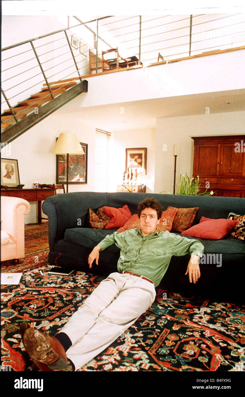 Griff Rhys Jones Comedian Actor relaxing at home dbase msi Mirrorpix ...