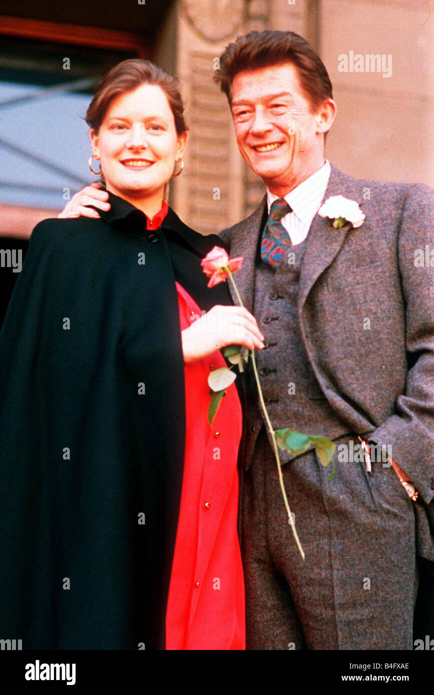 John Hurt Actor Marries his third wife Jo Dalton DBASE MSI Mirrorpix Stock Photo - Alamy