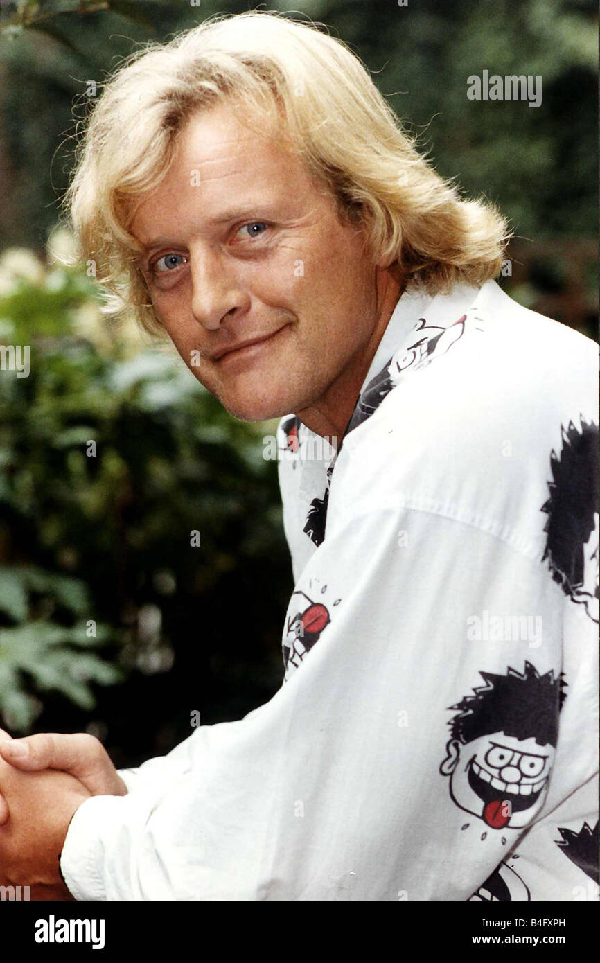 Rutger Hauer actor wears Beano shirt Mirrorpix Stock Photo - Alamy