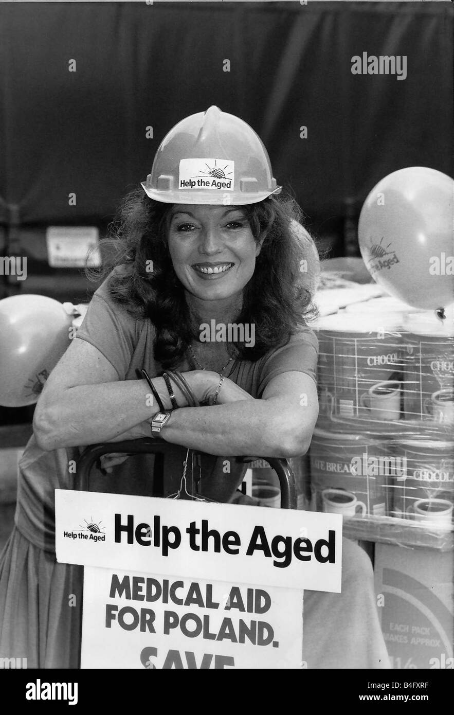 Rula Lenska Ploish actress in West London helping the first shipment 20 ...
