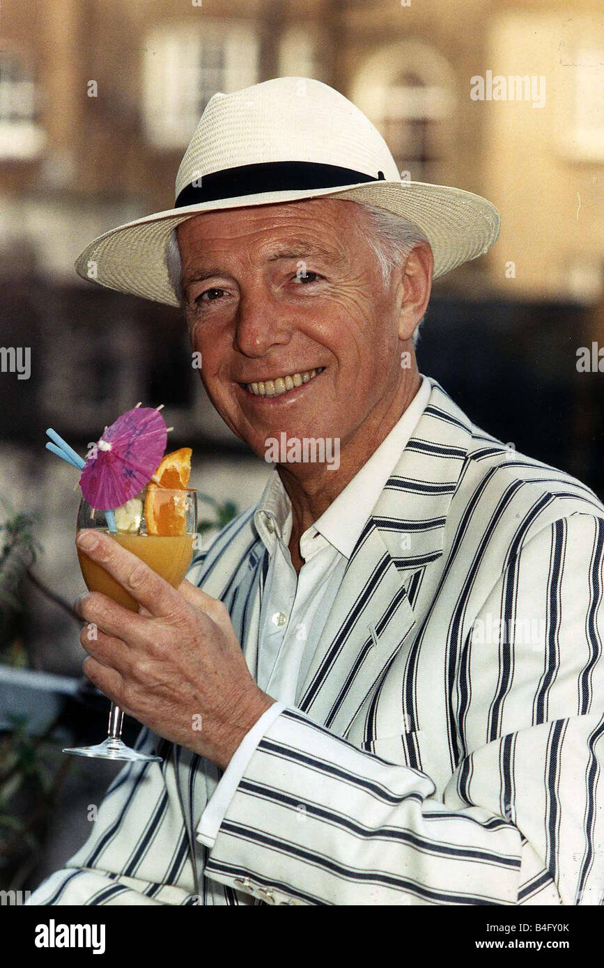 Bryan Jackson Actor drinking a cocktail Mirrorpix Stock Photo - Alamy