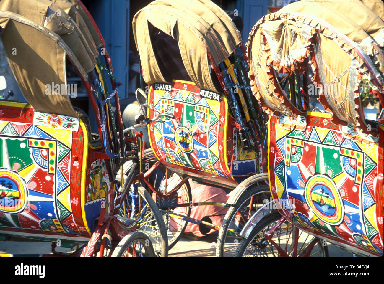 Rickshaws in Kathmandu, Nepal Stock Photo - Alamy