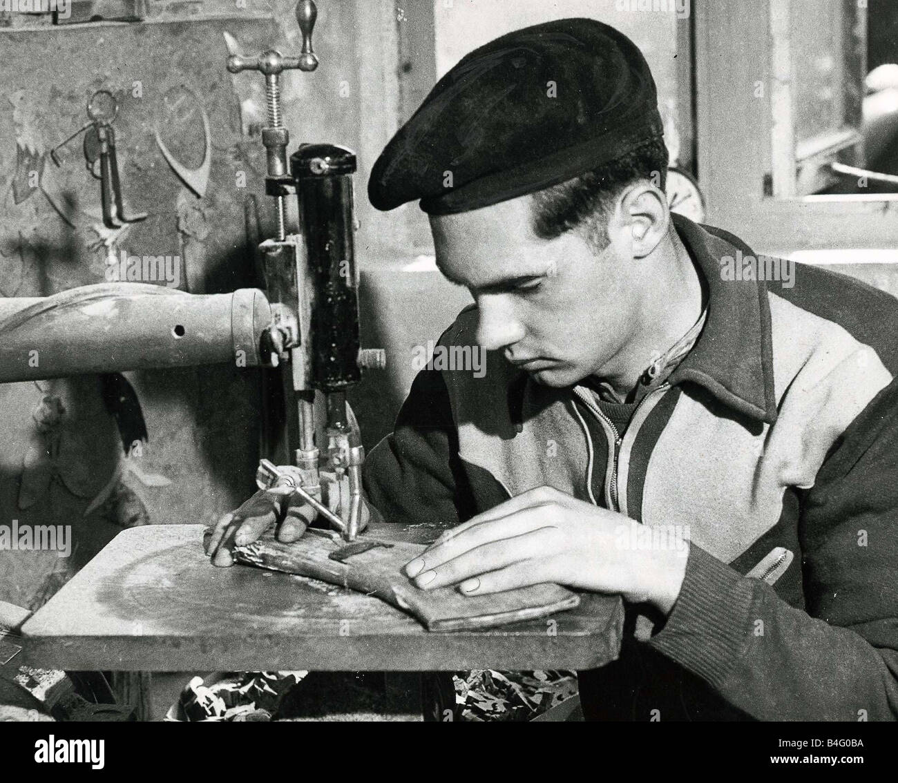 1950s factory worker hi-res stock photography and images - Alamy