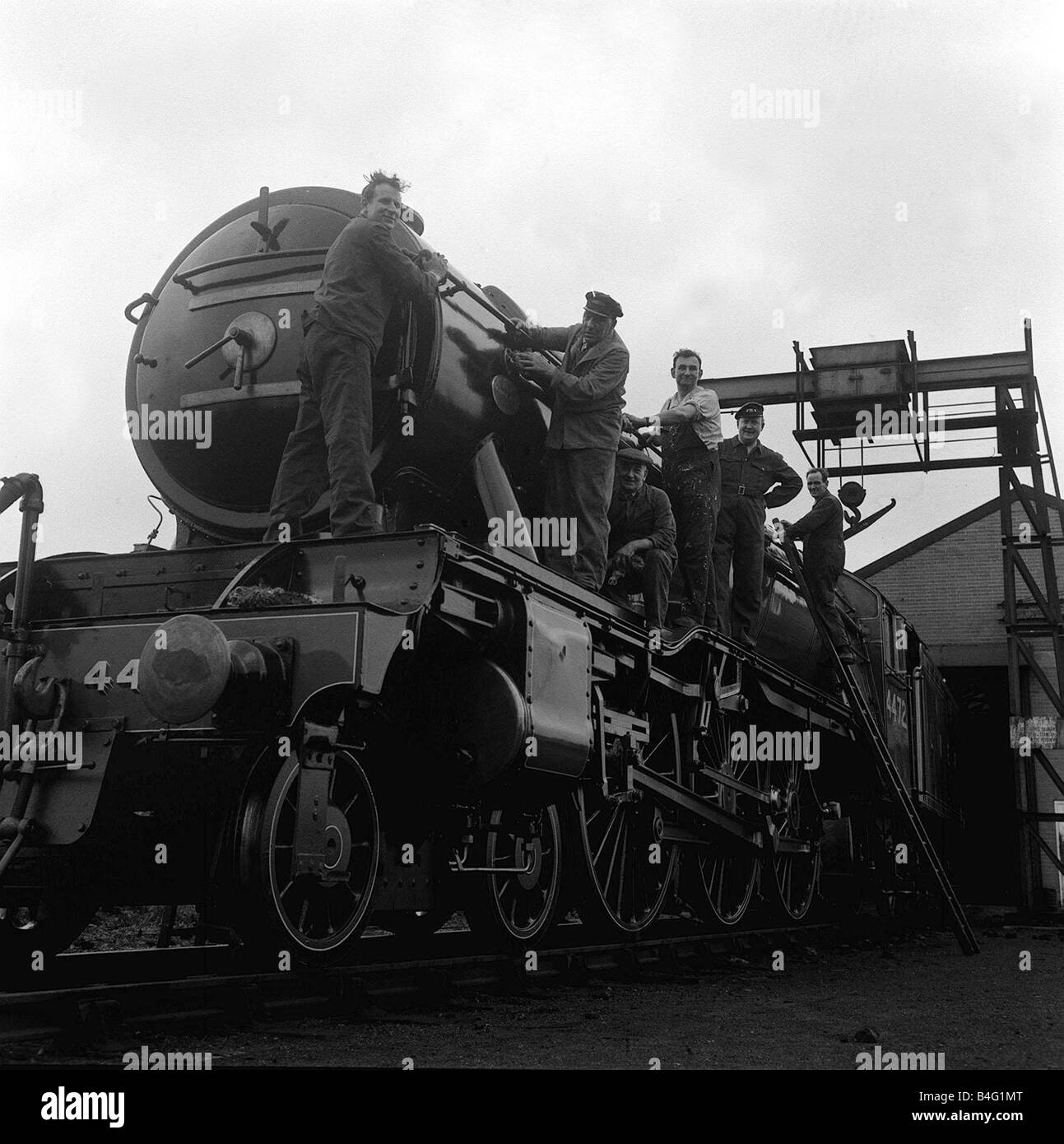 Steam train Flying Scotsman with owner Alan Pegler seen here with his ...