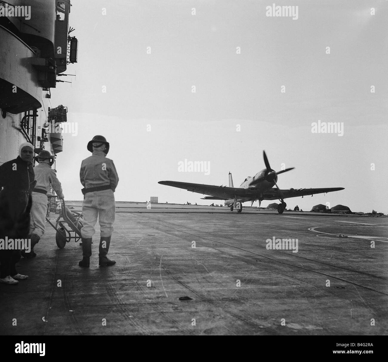 Ships Royal Navy Aircraft Carrier HMS Eagle March 1952 A Blackburn ...