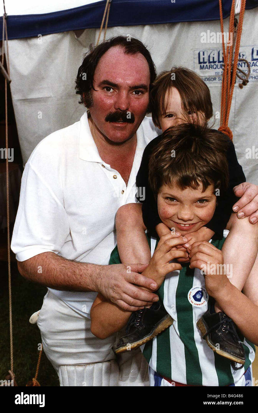 Kevin Lloyd Actor Who Stars In The TV Programme The Bill With Some Of His Children Stock Photo ...