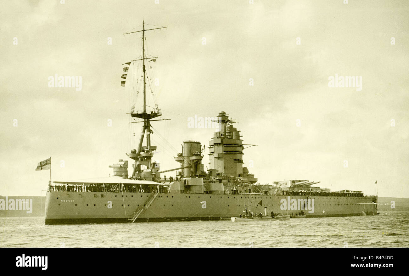 Ships hms rodney hi-res stock photography and images - Alamy
