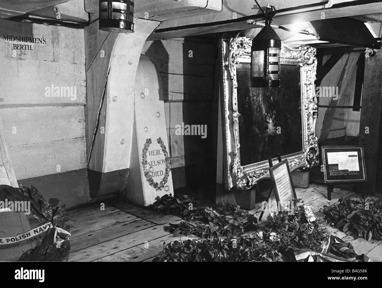 Nelson deck hms victory Black and White Stock Photos & Images - Alamy